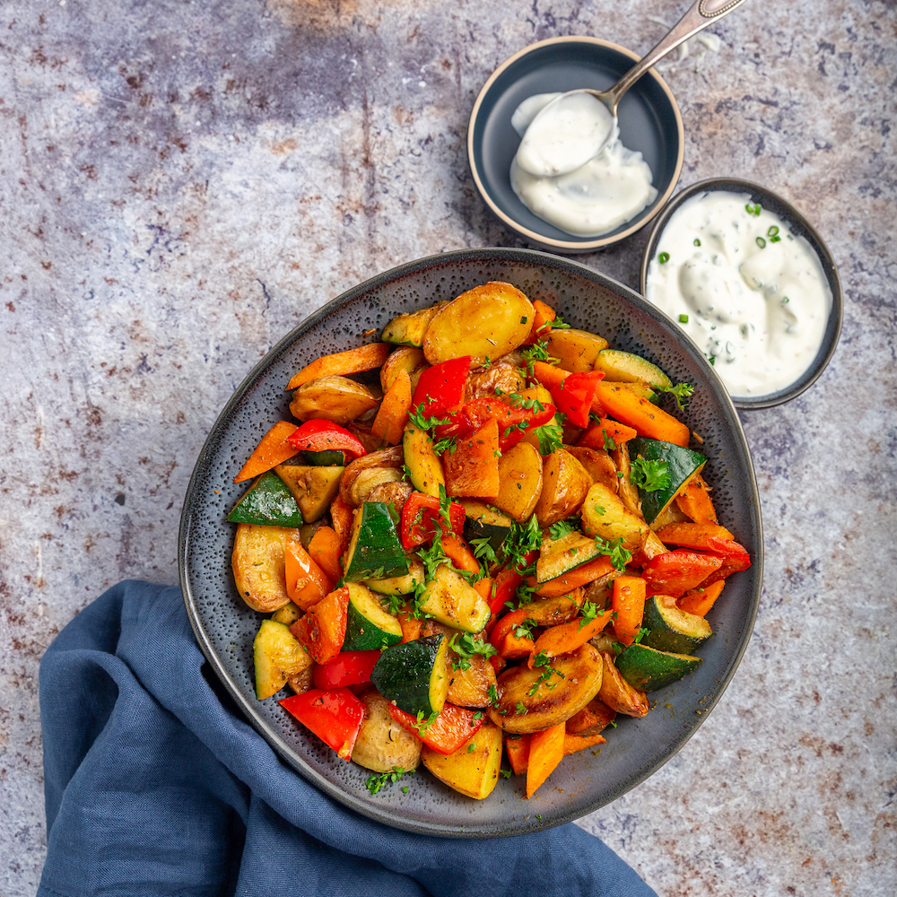 Sartén de patatas con verduras | Receta | JUST SPICES