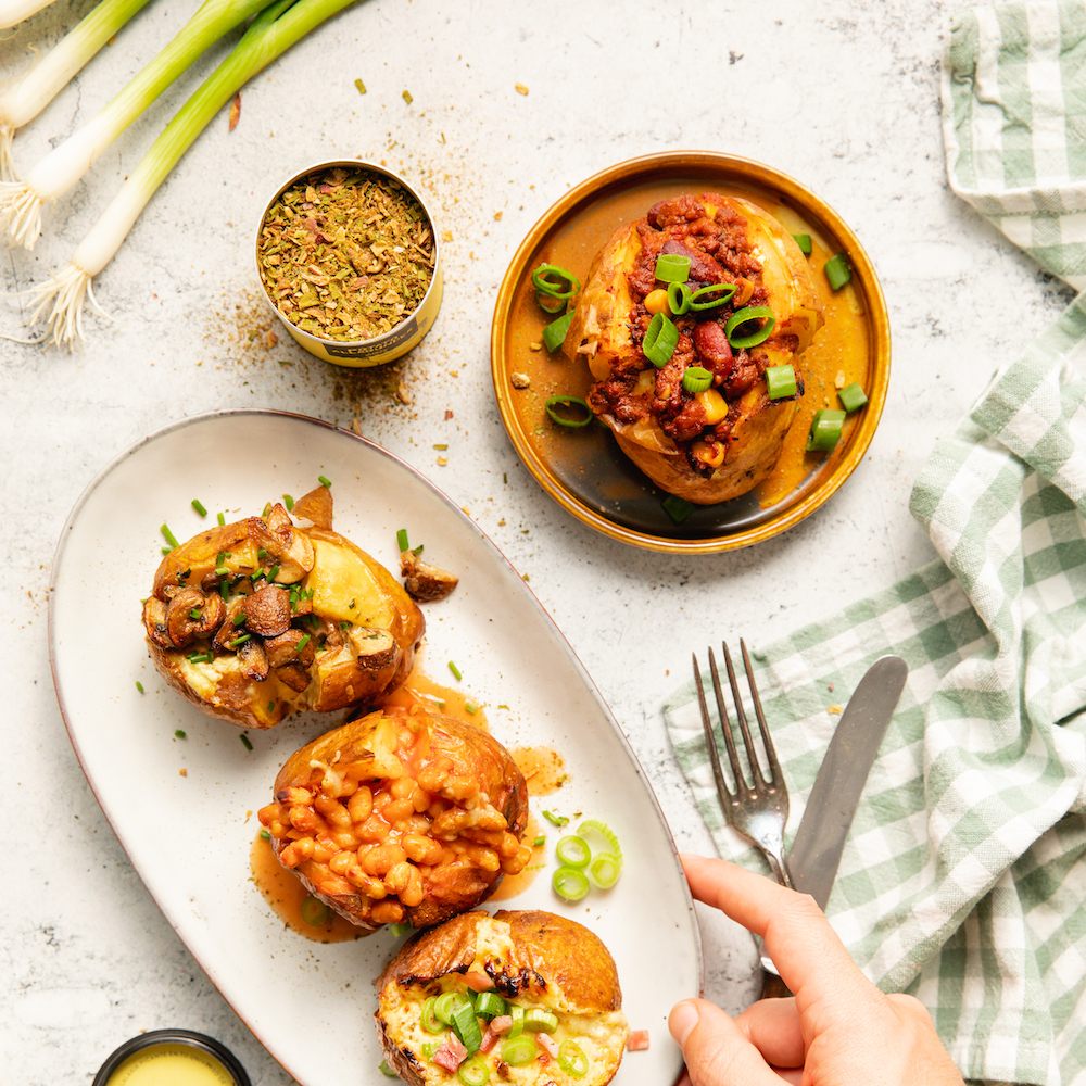 Patatas rellenas al horno | Receta | JUST SPICES