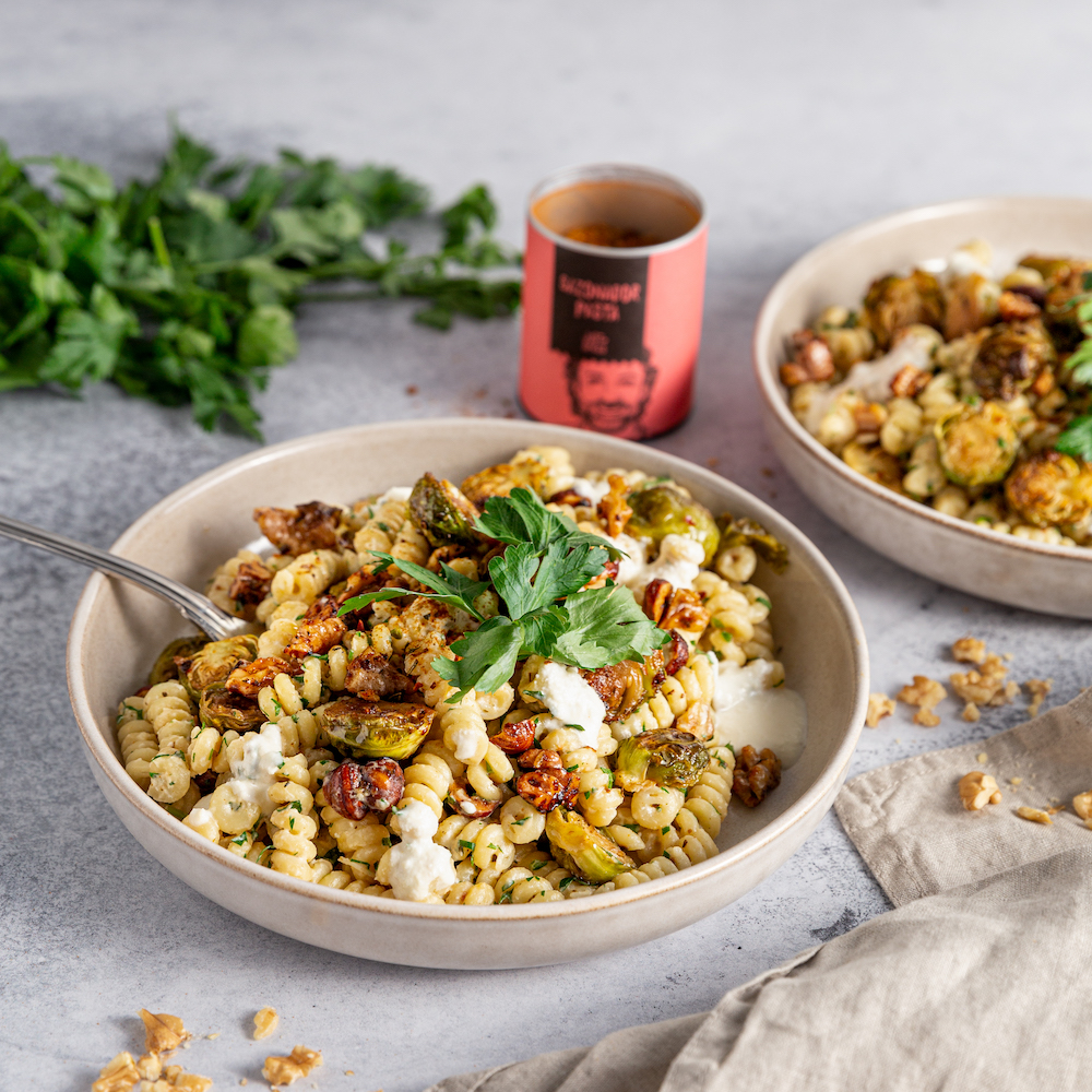 Pasta con coles de Bruselas | Receta | JUST SPICES