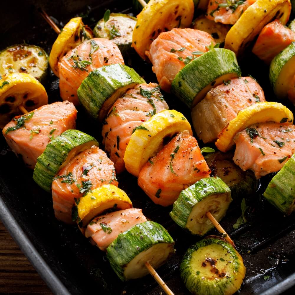 Brochetas de salmón a la parrilla | Receta | JUST SPICES