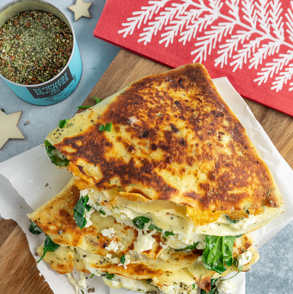 Crepe de espinacas y queso | Receta | JUST SPICES