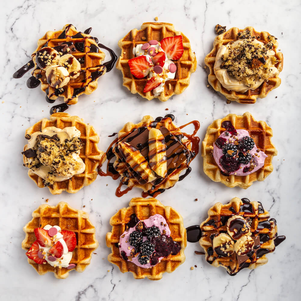 Gofres esponjosos con toppings | Receta | JUST SPICES