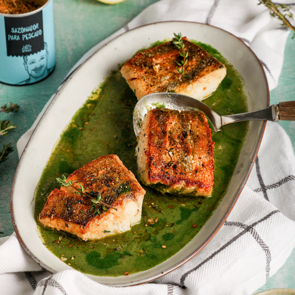 Merluza en freidora de aire | Receta | JUST SPICES