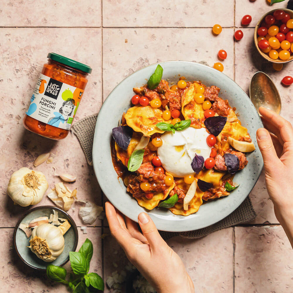 Raviolis rellenos de boletus | Receta | JUST SPICES