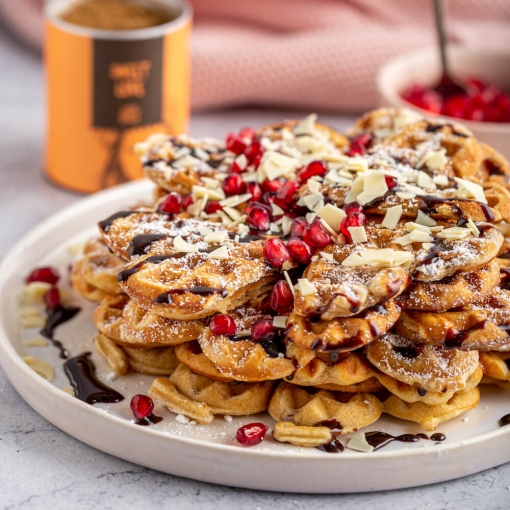 Gofres esponjosos con toppings | Receta | JUST SPICES