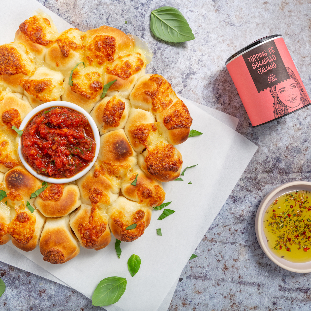 Bolitas de pizza y salsa de tomate | Receta | JUST SPICES