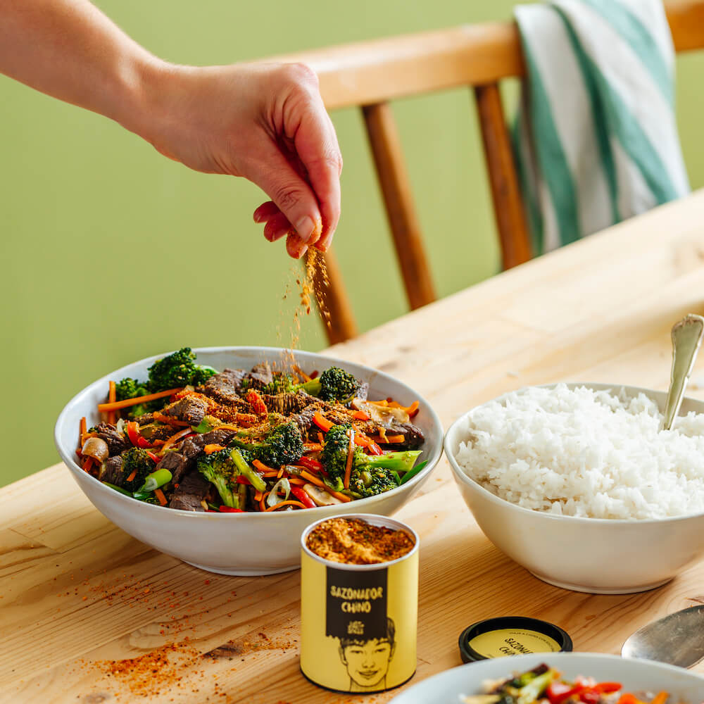 Wok de verduras salteadas con carne | Receta | JUST SPICES
